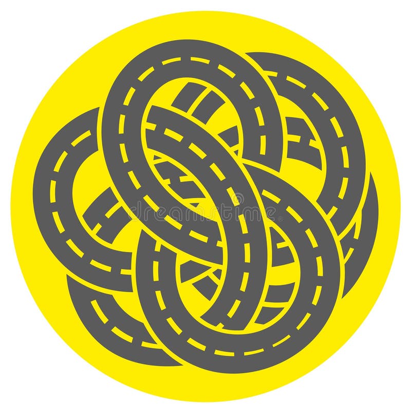 Marquage routier jonction illustration stock. Illustration du ville ...