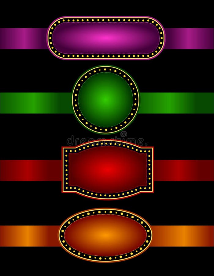Marquee border stock vector. Illustration of copyspace - 24252998