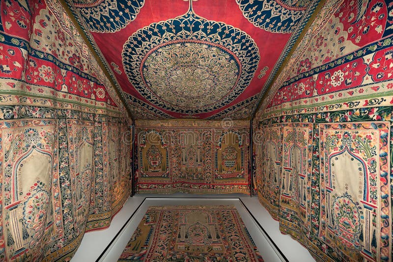 Marquee of Decorative Ornate Carpets Stock Photo - Image of blanket ...