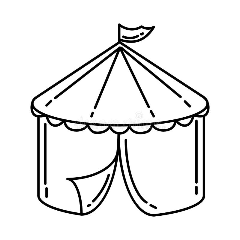 Marquee Icon. Doodle Hand Drawn or Outline Icon Style Stock Vector ...