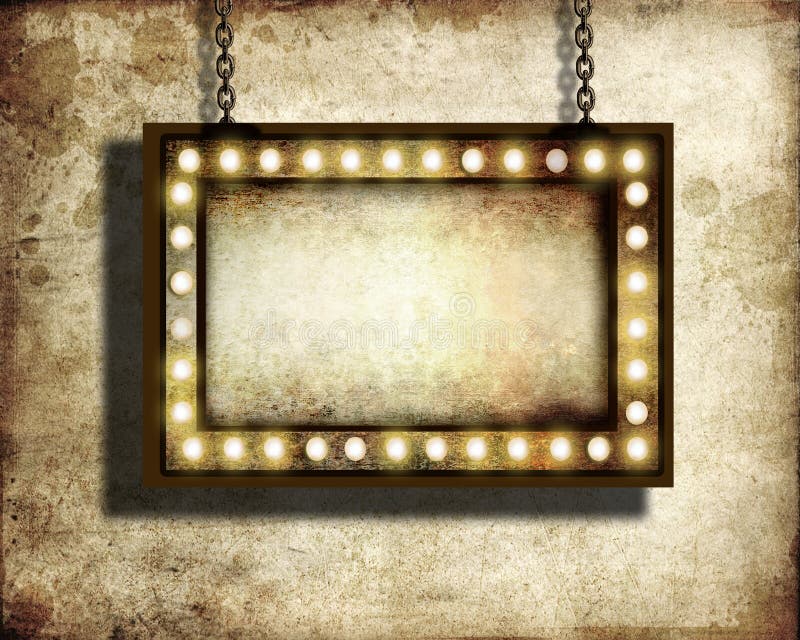 Marquee lights stock illustration. Illustration of edge - 6503723