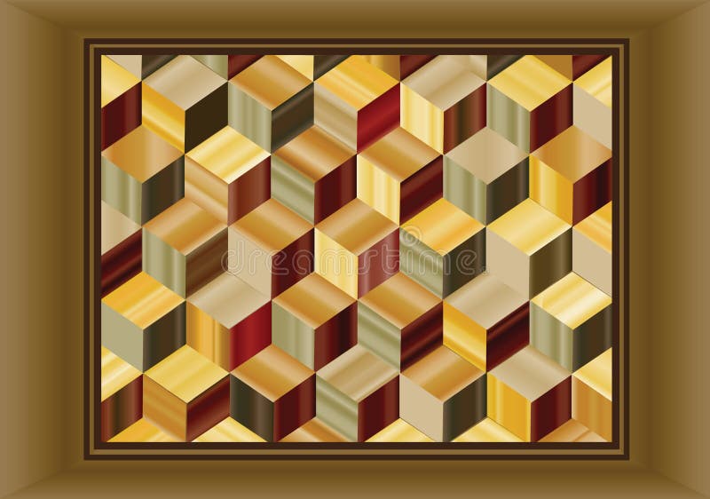 Marquetry stock vector. Illustration of brown, grain - 10868853