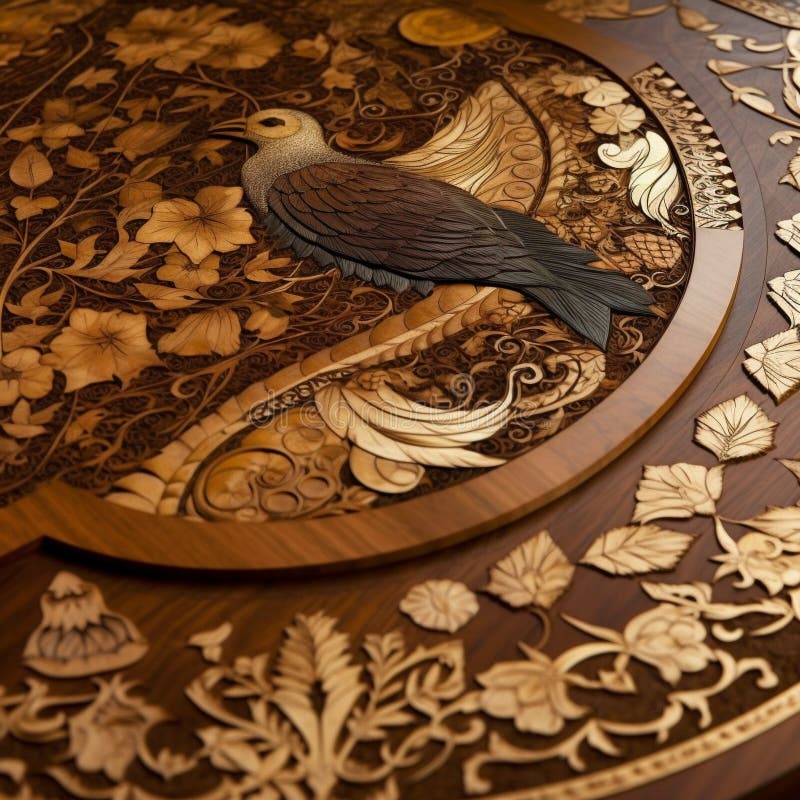 Marquetry Showcase Image stock illustration. Illustration of lighting ...
