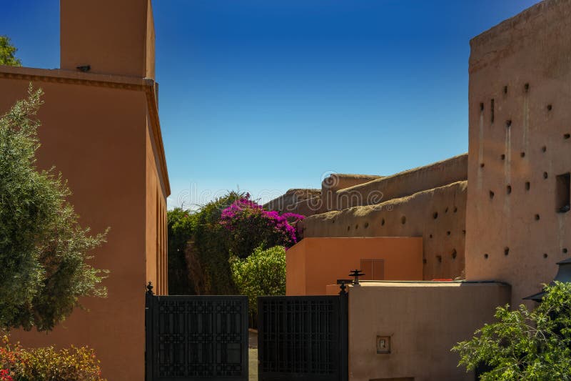 Marrakech City Landmark in Morocco. City Walls Surrounding Marrakech ...