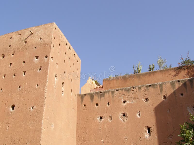 Marrakech city walls stock image. Image of historic, marrakech - 5849243
