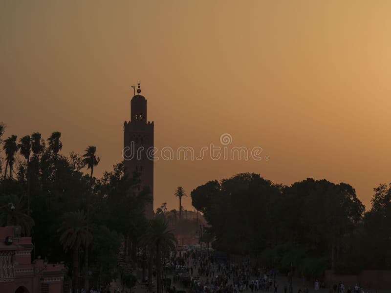 Mosque Marrakech Morocco Architecture Arch Temple Stock Image - Image ...