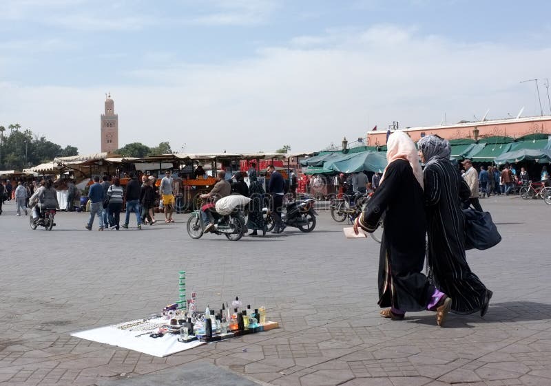 Djemaa El Fna, Marrakesh editorial stock image. Image of marrakech ...