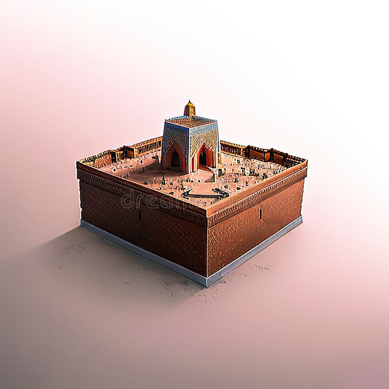 Marrakech, Marrakech-Safi, Morocco Microcity Model. Generative AI ...