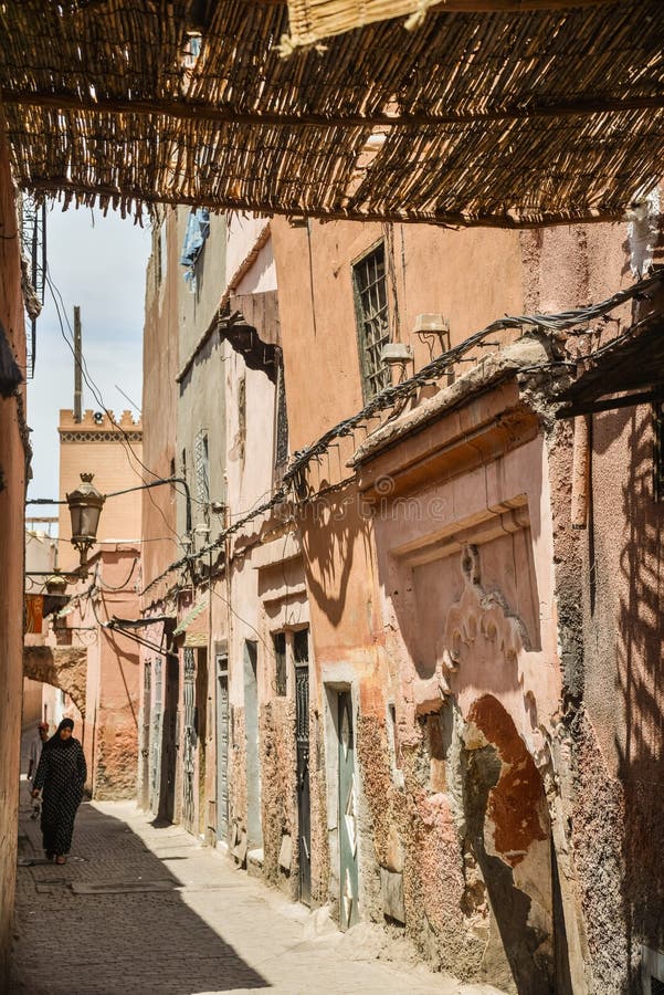 Marrakech medina, Morocco editorial stock photo. Image of market - 57652868