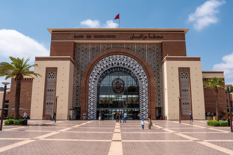 MARRAKECH, MOROCCO - APRIL 20, 2023 - Modern Oriental Building of the ...