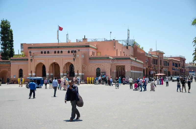 Marrakech, Morocco editorial photography. Image of cityscape - 57841262