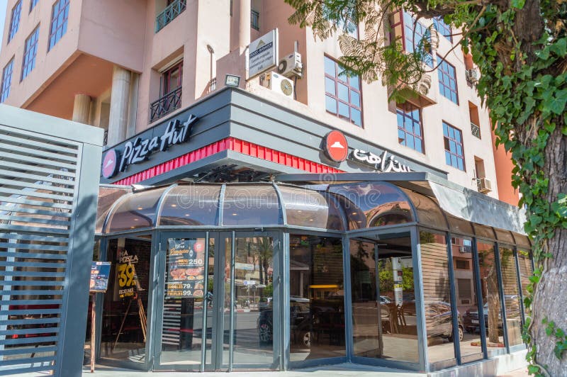 Pizza Hut Restaurant in Marrakech. Editorial Stock Photo - Image of ...
