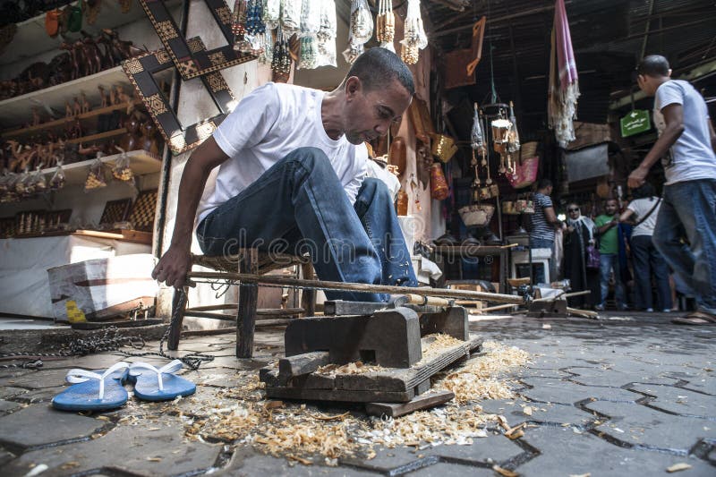 Carpenter in marrakech editorial image. Image of hand - 144927045