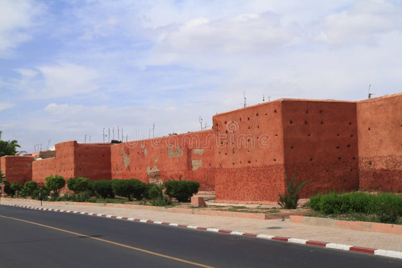 Marrakech Old City Walls stock photo. Image of arabic - 33271846