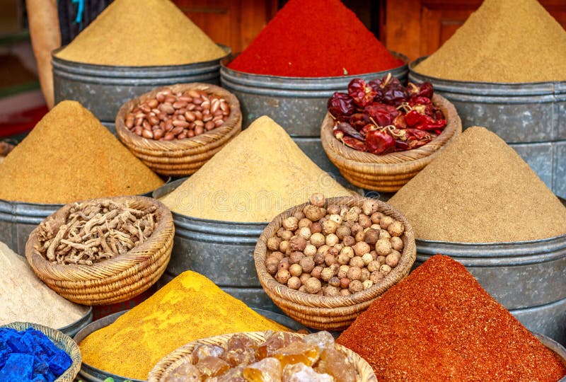 Marrakech Spices stock image. Image of spices, market - 132501781