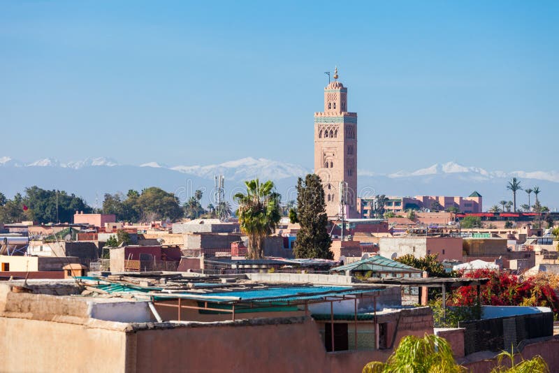Marrakesh aerial view stock photo. Image of cityscape - 78032410