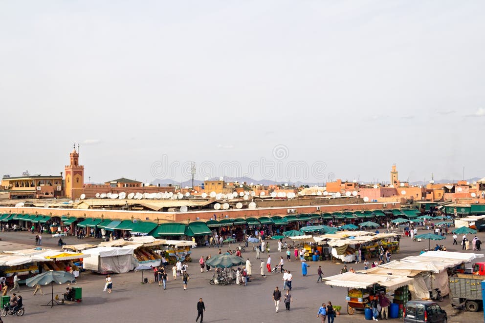 Marrakesh main square editorial photography. Image of cultures - 21575377