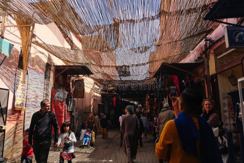 Local market in the Marrakesh old town., Marrakesh, Morocco. : Local ...