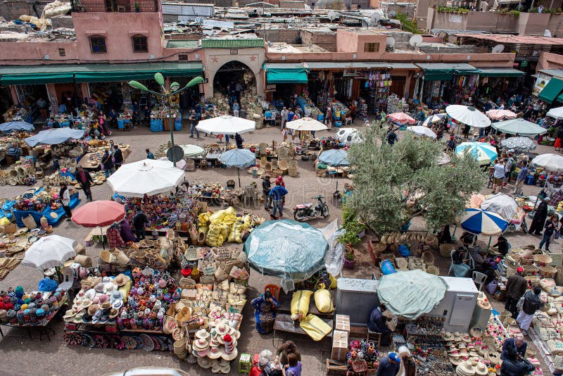 Rooftops of Marrakech editorial photography. Image of north - 204846367