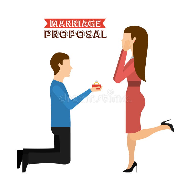 Marriage proposal stock vector. Illustration of love - 59222549