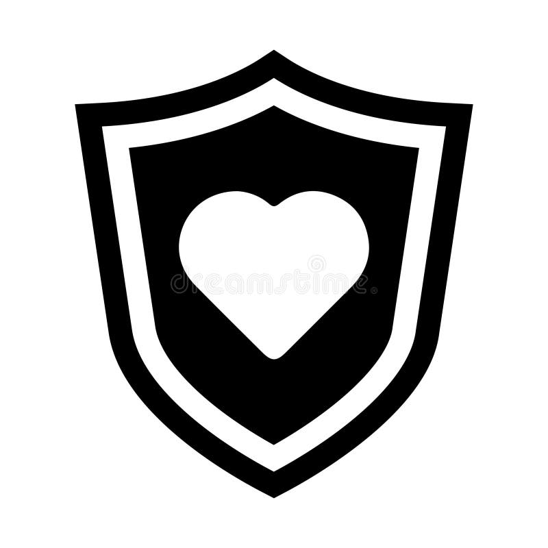 Marriage Protection Icon stock vector. Illustration of shield - 330671985