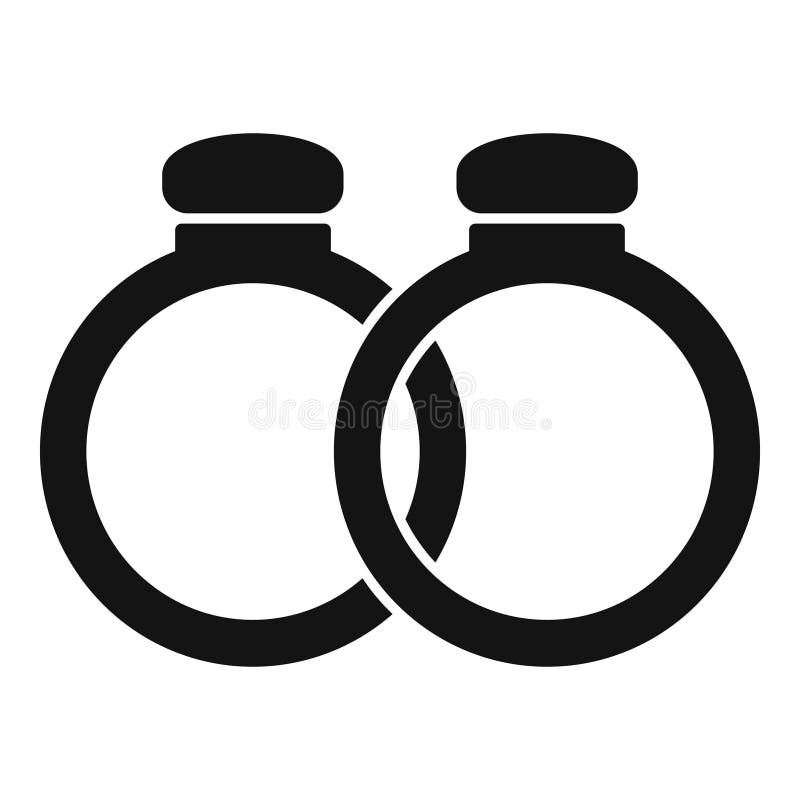Marriage Rings Icon Simple Vector. Event Planner Stock Vector ...