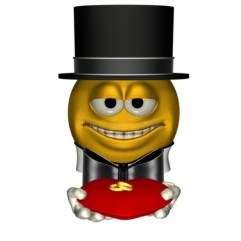 Marriage Smiley 1 stock illustration. Illustration of smiley - 868996