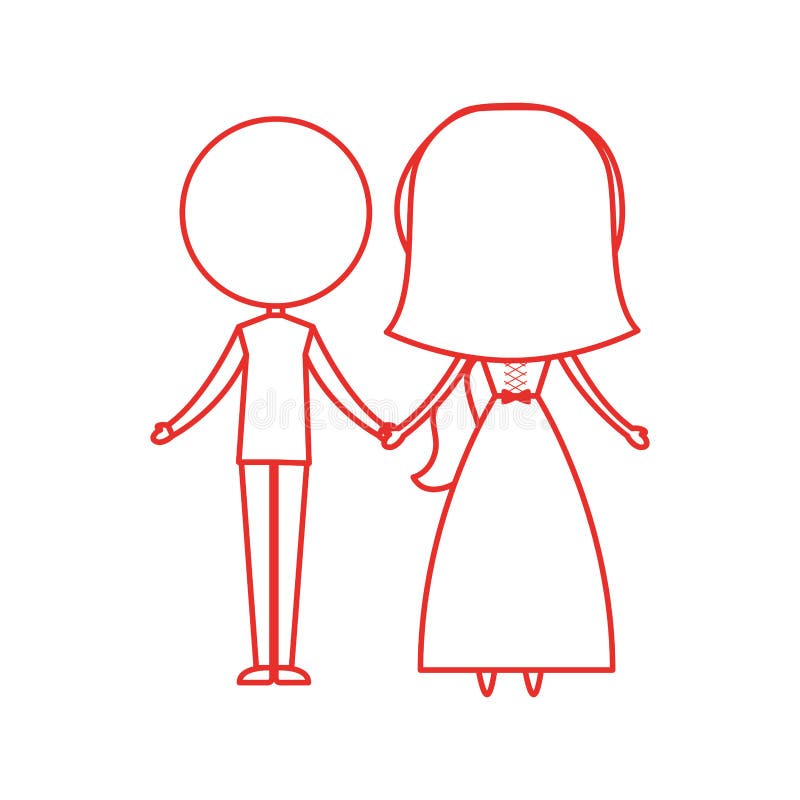 Married Couple Avatar Characters Stock Vector - Illustration of dress ...