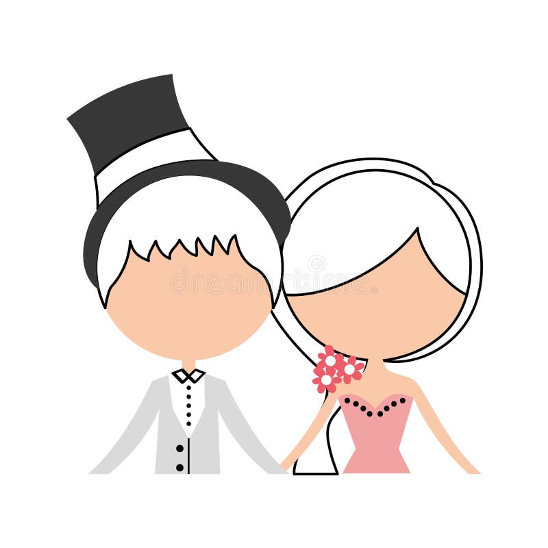 Married Couple Avatar Characters Stock Vector - Illustration of ...