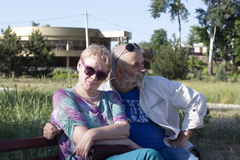 A Married Couple is of Mature Age Stock Photo - Image of together ...