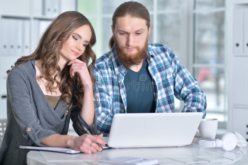 Married Couple Plans Their Budget Stock Photo - Image of schedule ...
