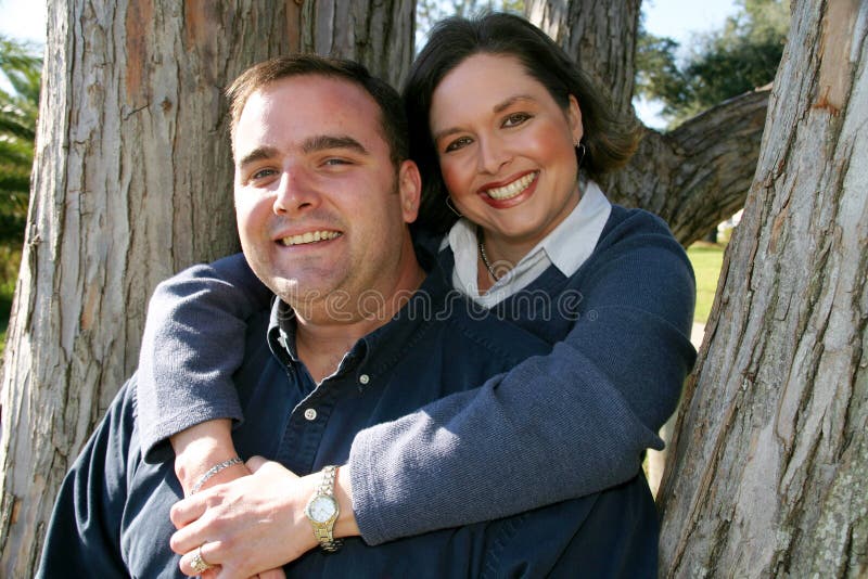Married couple in tree stock image. Image of park, marriage - 4066257