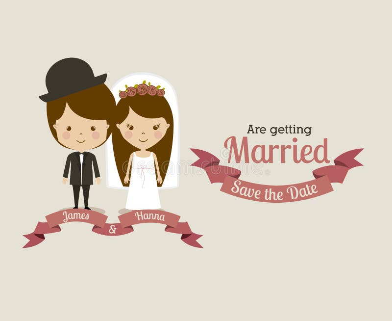 Newspaper Wedding Invitation Design Template Stock Vector ...