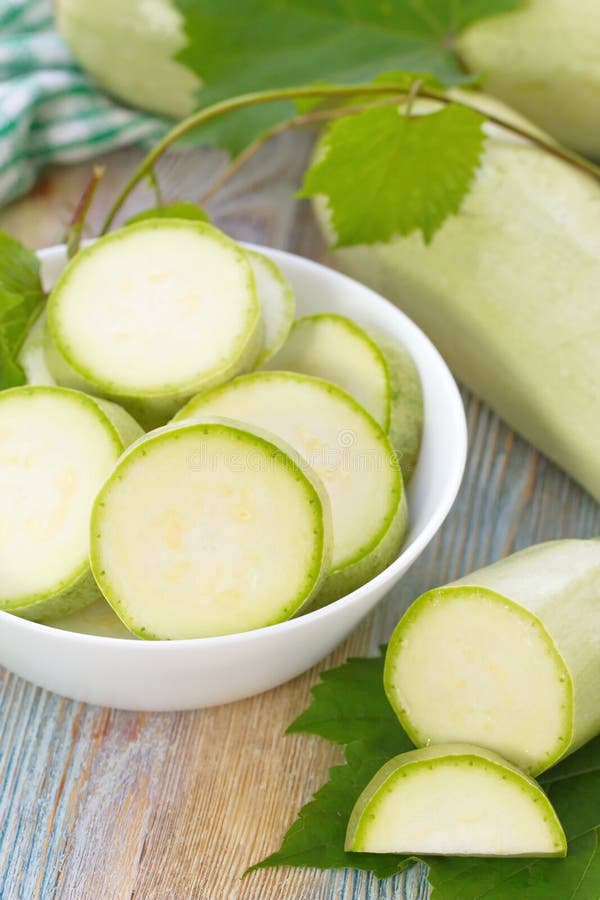 Marrow in a Bowl Prepared for Cooking Stock Photo - Image of simple ...
