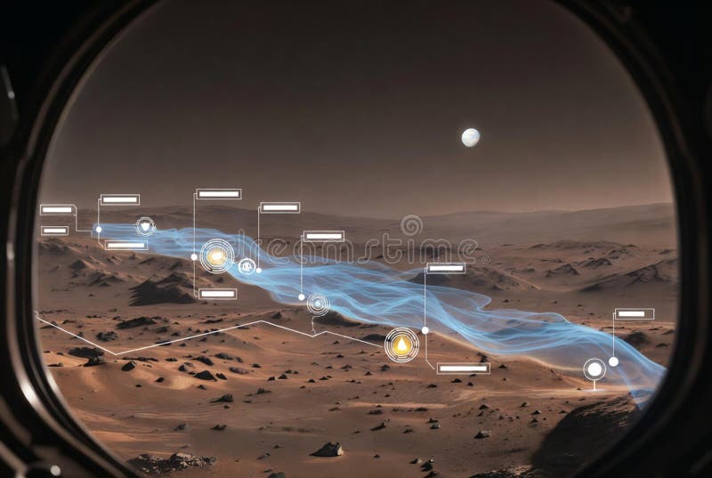 Mars Astronaut Helmet Ar Interface Stock Illustrations – 11 Mars ...