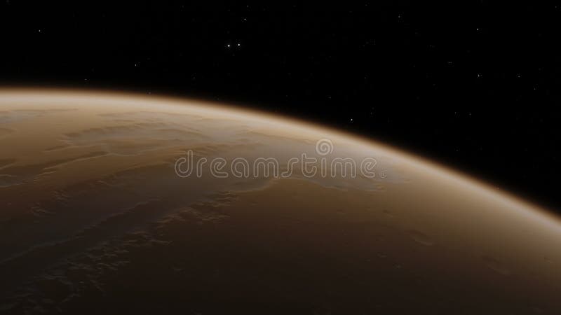 Mars. Astronomy and Science Concept. Space Theme Stock Illustration ...