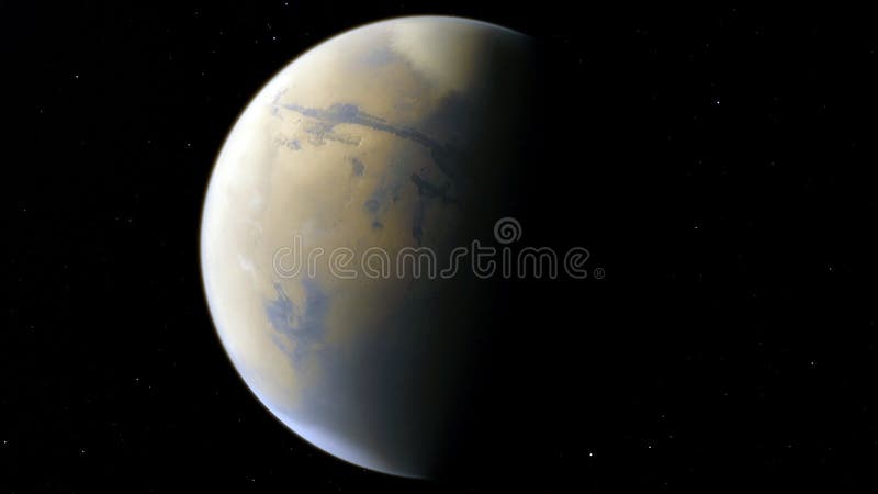 Mars. Astronomy and Science Concept. Space Theme Stock Illustration ...