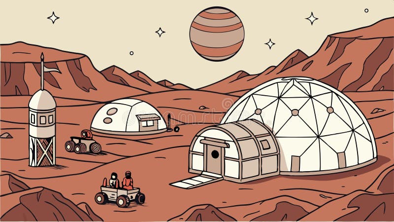 Mars Base Habitat, Space Colonization and Futuristic Mars Settlement ...