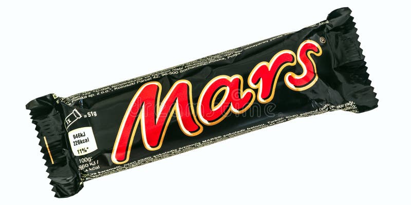 Mars chocolate bar editorial photo. Image of dessert - 332096466