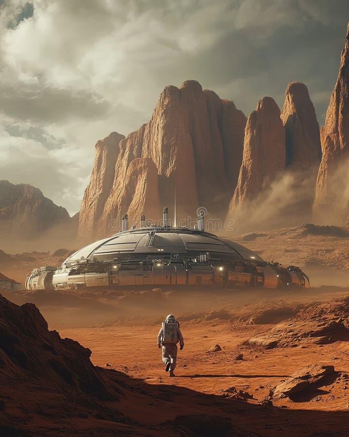 Mars Colony Concept Showcases Astronauts Constructing a Futuristic ...