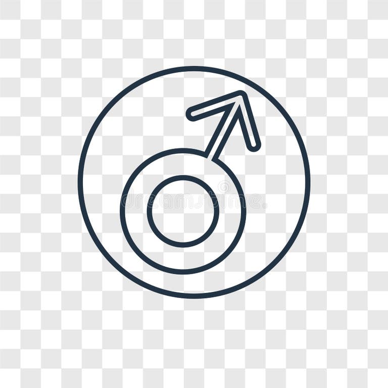 Mars Concept Vector Linear Icon Isolated on Transparent Background ...