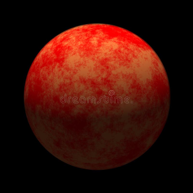 Mars de rode planeet stock illustratie. Illustration of maan - 3420506