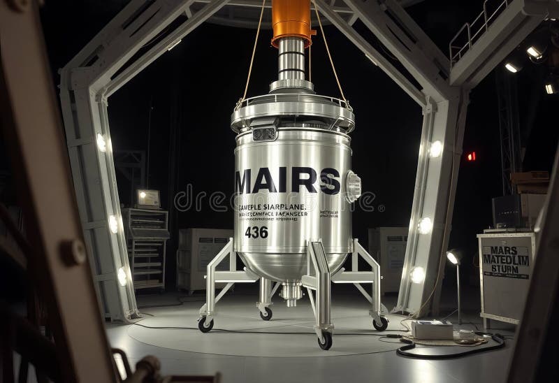 Mars Exploration Laboratory Equipment Stock Illustration - Illustration ...