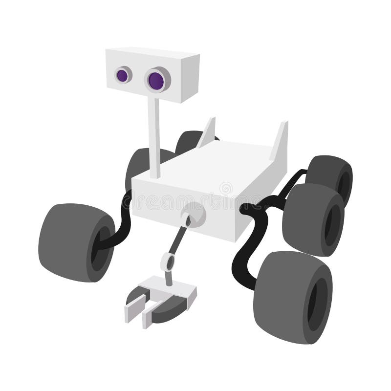 Mars Exploration Rover Cartoon Icon Stock Vector - Illustration of ...