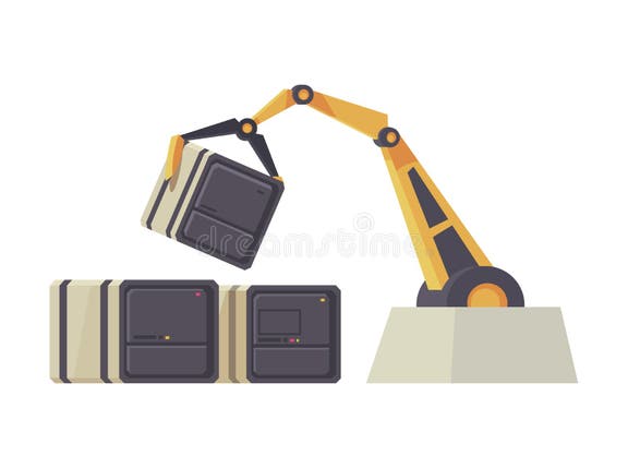 Mars Freight Manipulator Composition Stock Vector - Illustration of ...