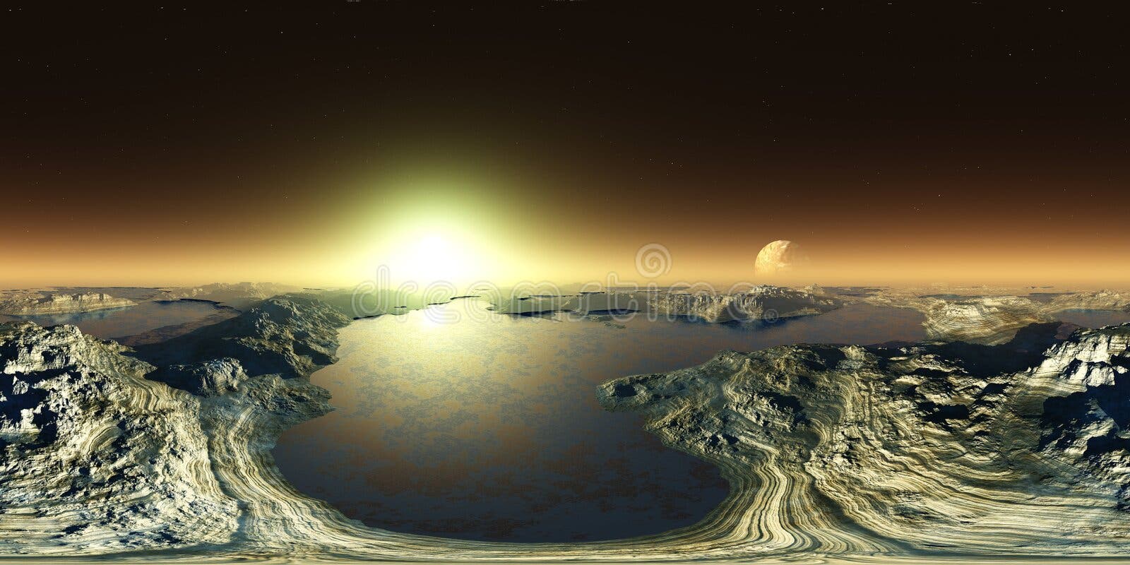 Mars, HDRI, Environment Map Stock Illustration - Illustration of ...