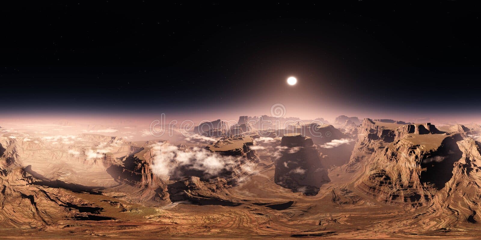 Mars, HDRI, Environment Map Stock Illustration - Illustration of ...