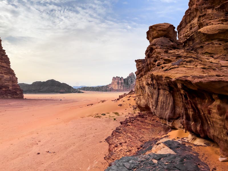 Mars Like Planet. Wadi Rum Jordan, Unique Desert Stock Photo - Image of ...