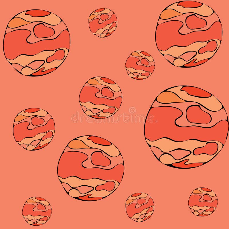 Mars Pattern. Cartoon Illustration of Mars Vector Pattern Background ... Mars Pattern. Cartoon Illustration of Mars Vector Pattern Background ...