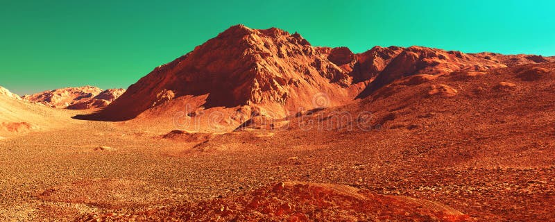 Mars Planet Background, 3d Render of Imaginary Mars Planet Terrain ...